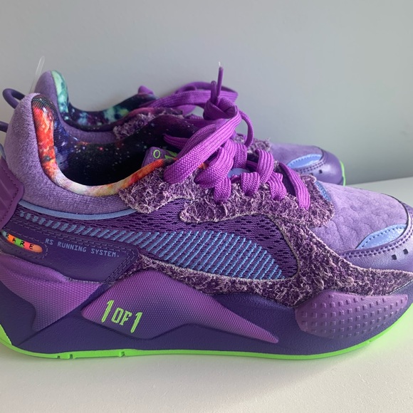 Puma | Shoes | Puma Mens Rsx Galaxy Basketball Sneakers Shoes Purple ...